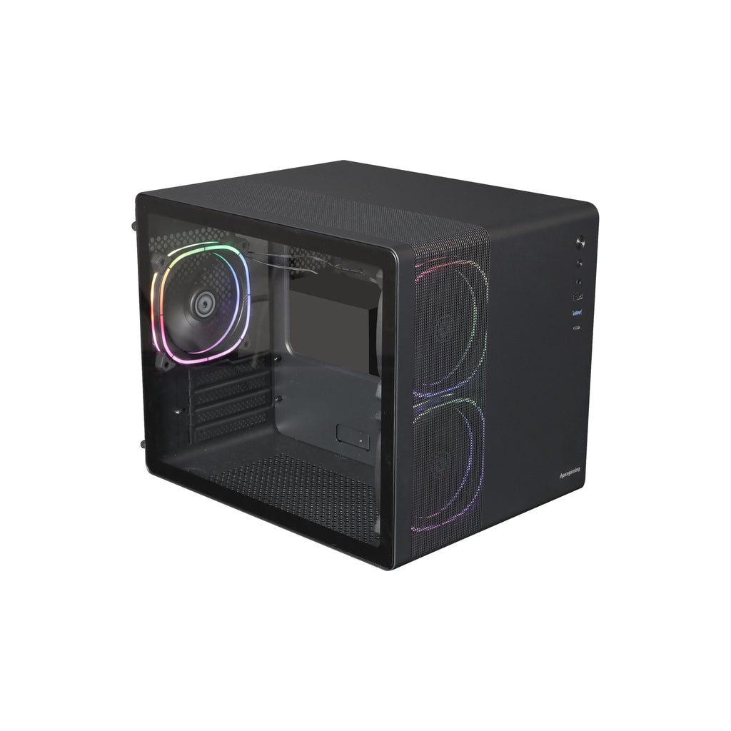 Apexgaming V300 Cube Micro-ATX Gaming Case - Black – Apexgaming Online